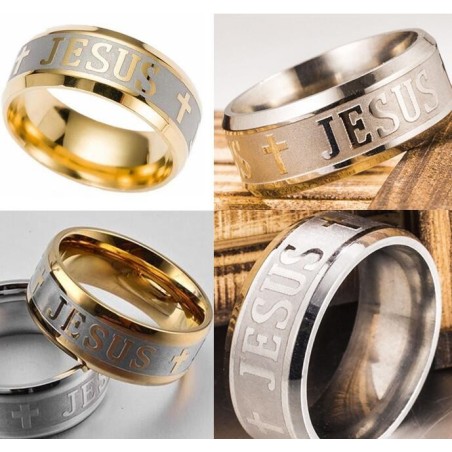 BAGUE Jésus - Boutique Chrétienne La Bonne Nouvelle