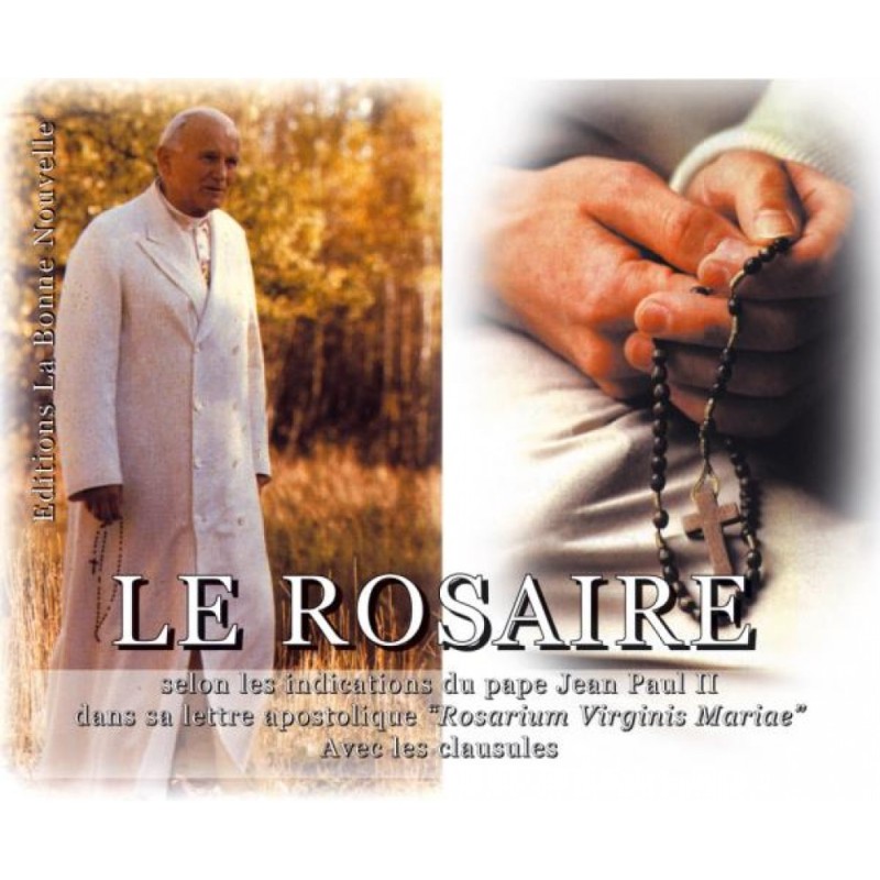 Le rosaire avec saint Jean-Paul II - Boutique Chrétienne La Bonne N...
